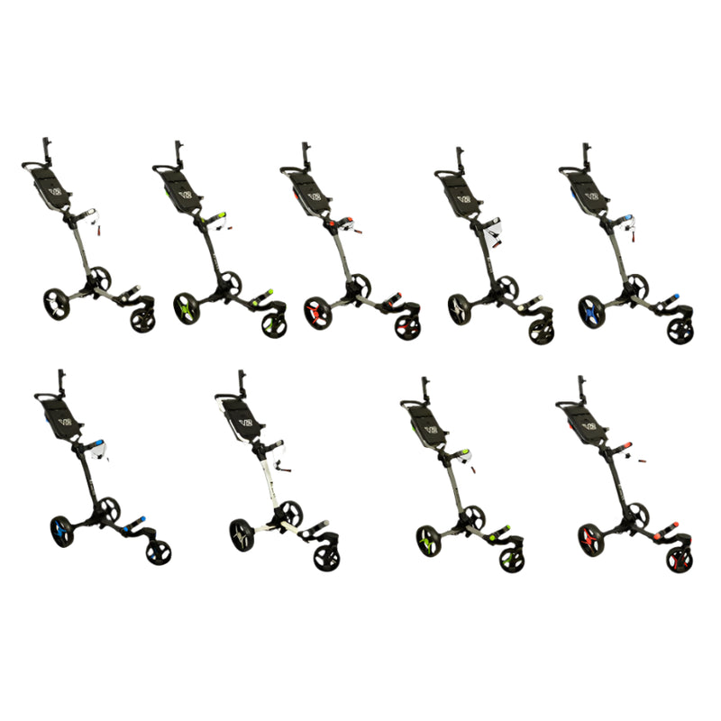 Axglo V2 Tri-360 Golf Push Cart with Free Storage Bag